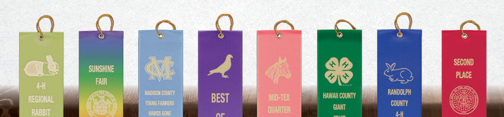 Fair, Festival & 4-H Square Top Ribbons