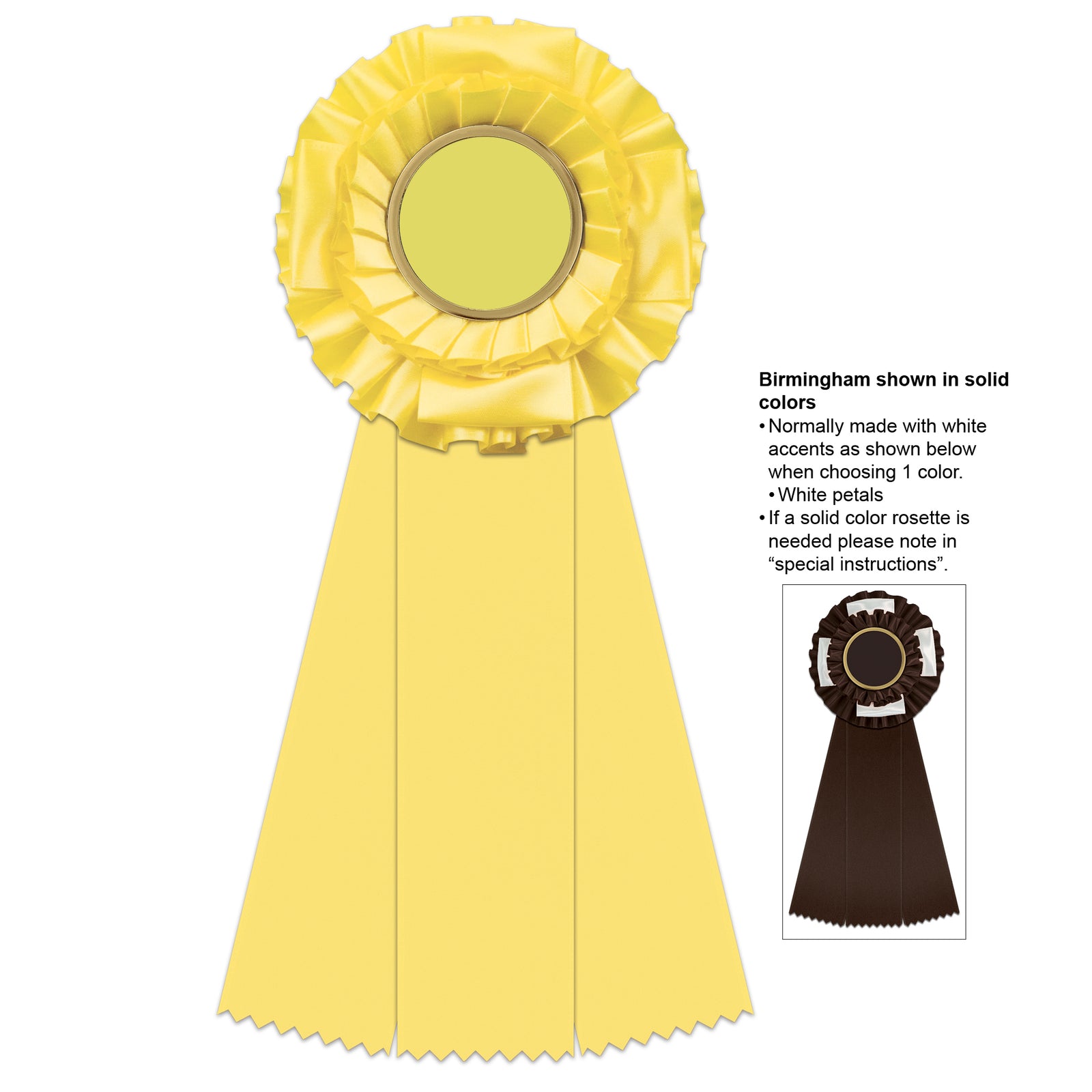 Birmingham Horse Show Rosette Ribbon | Hodges Badge Company, Inc