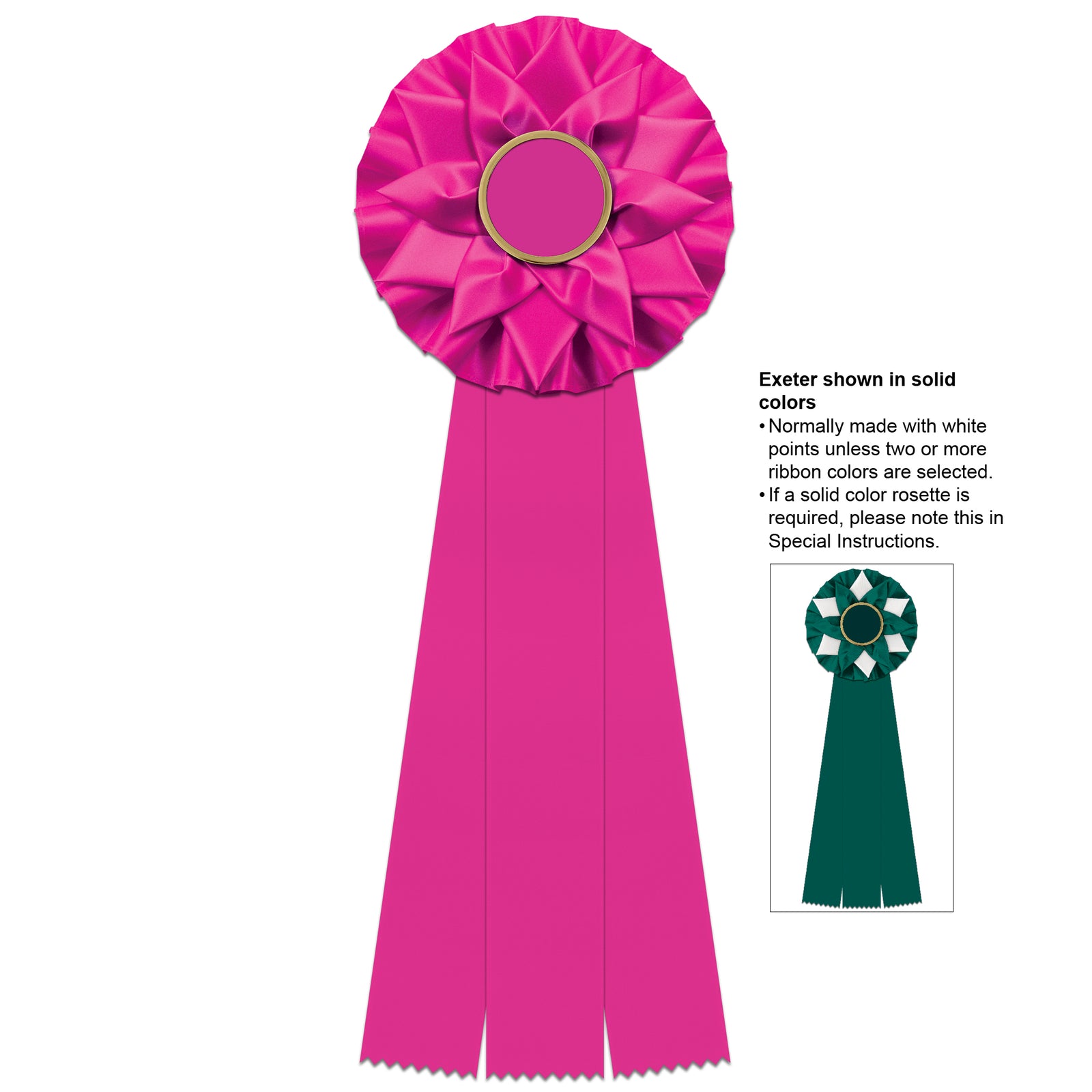 Exeter | Rosette Award Ribbons | Hodges Badge Company