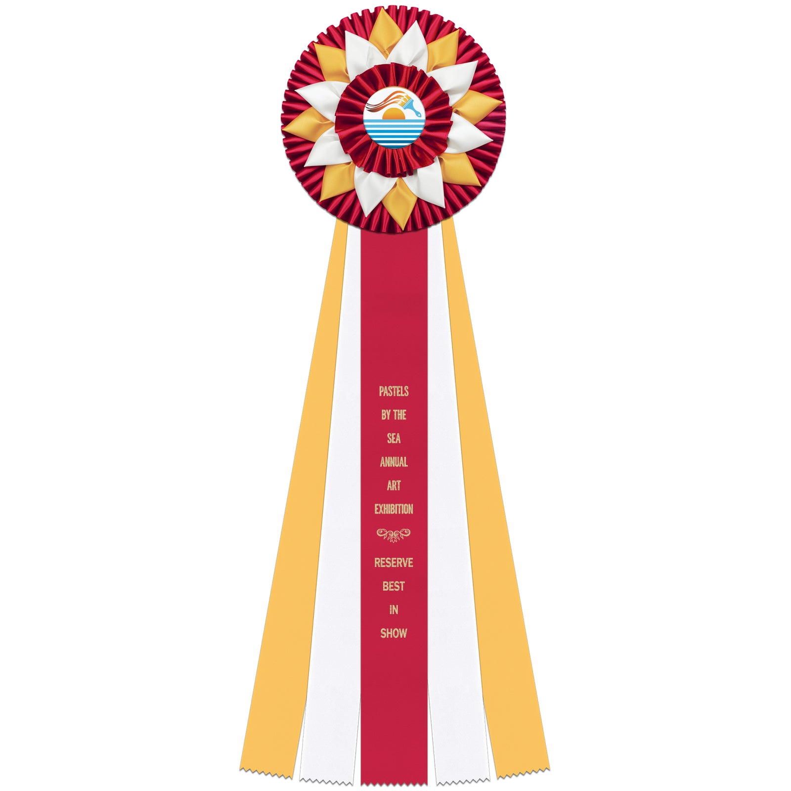 Sunniside 5 Rosette Award Ribbon, 8" Top | Hodges Badge Company