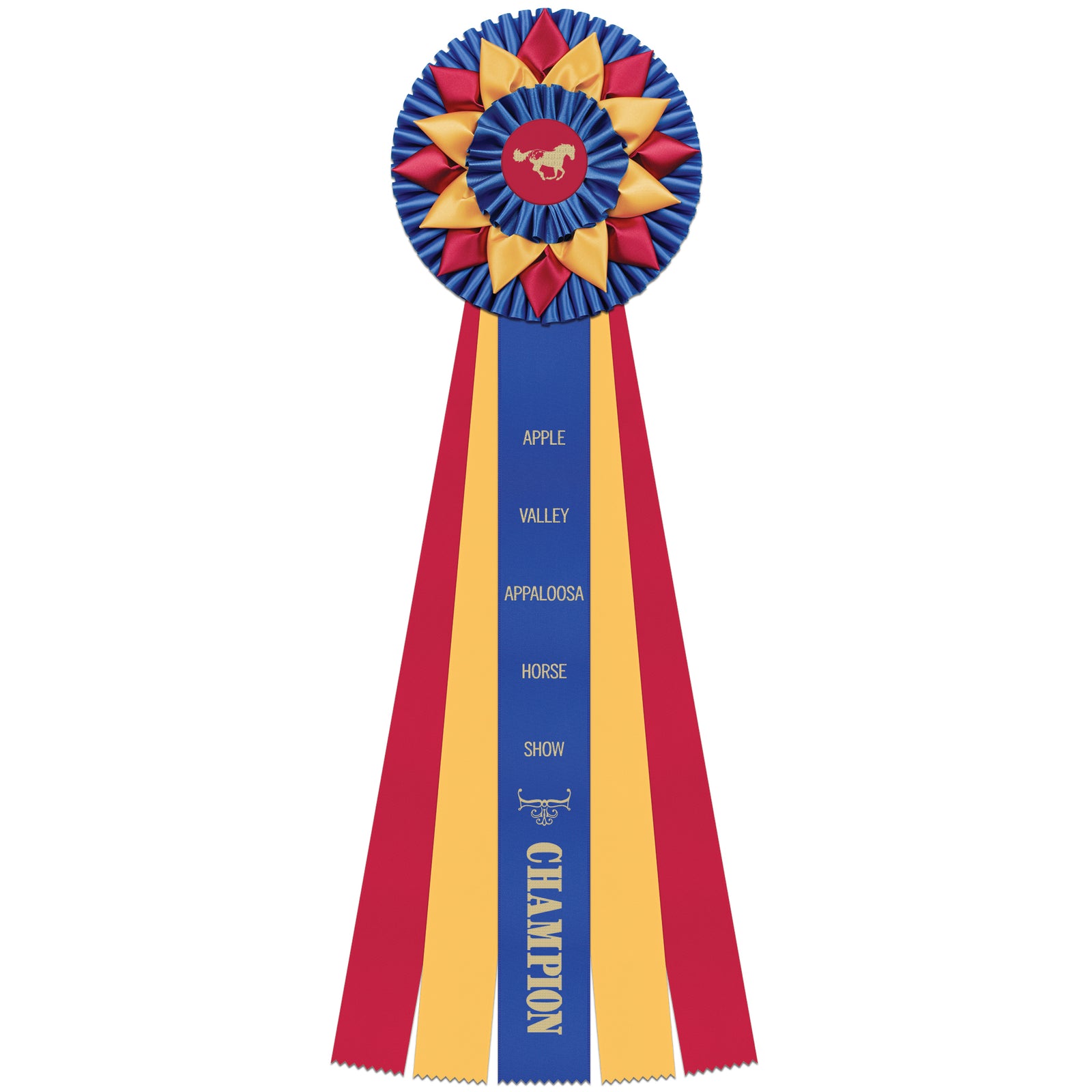 Sunniside 5 Rosette Award Ribbon, 8" Top | Hodges Badge Company