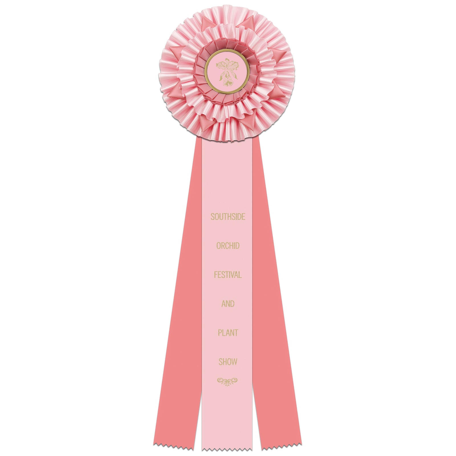 Cadmore 3 Rosette Award Ribbon, 6-1/2" Top | Hodges Badge Company