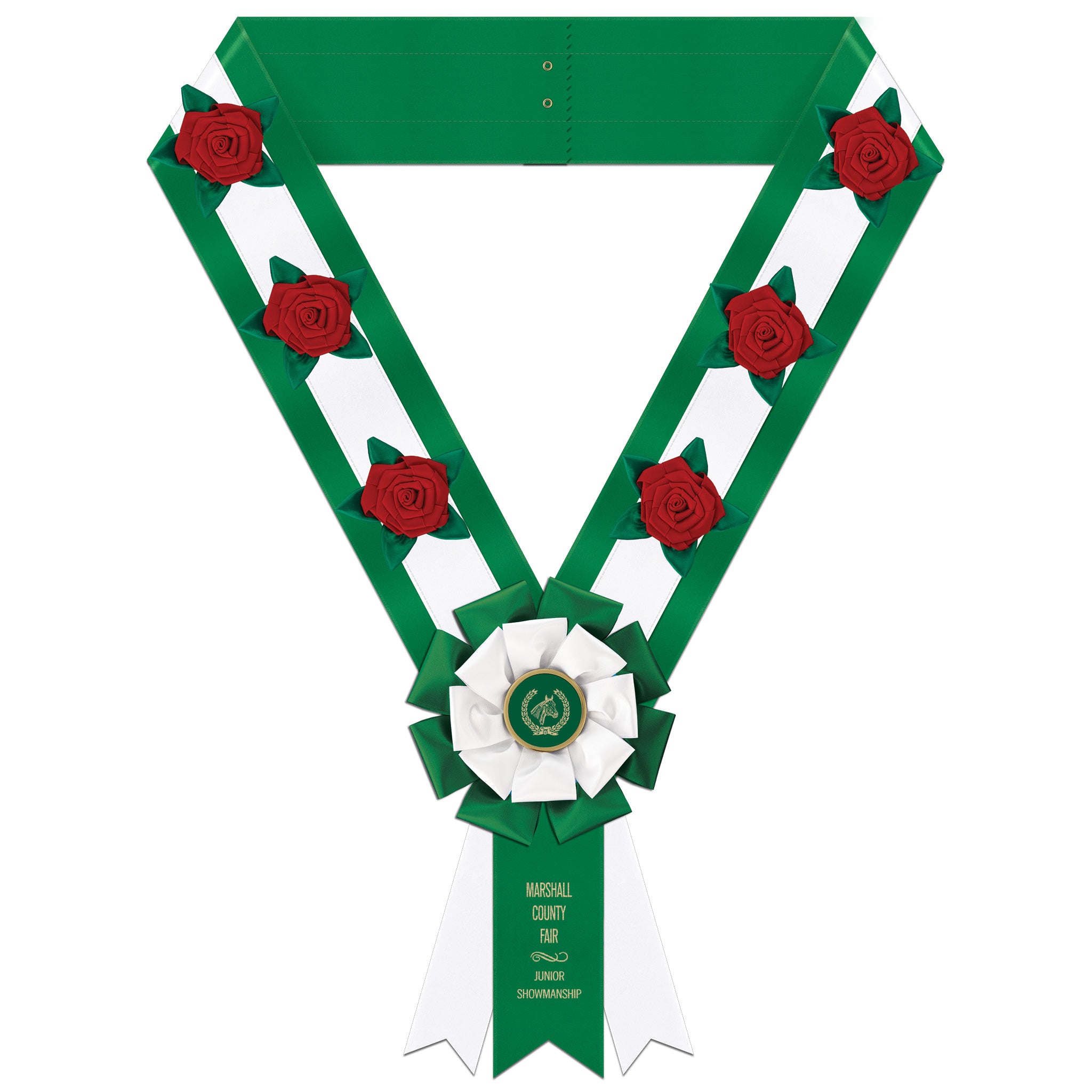 Easton | Award Sash with Roses | Hodges Badge Company
