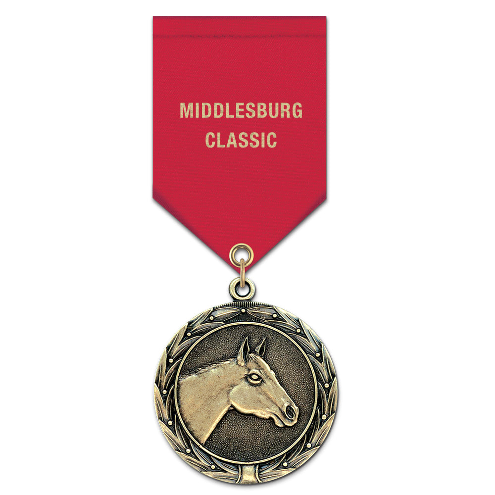 HBX Medal w/ Drape | Award Medals| Hodges Badge Company