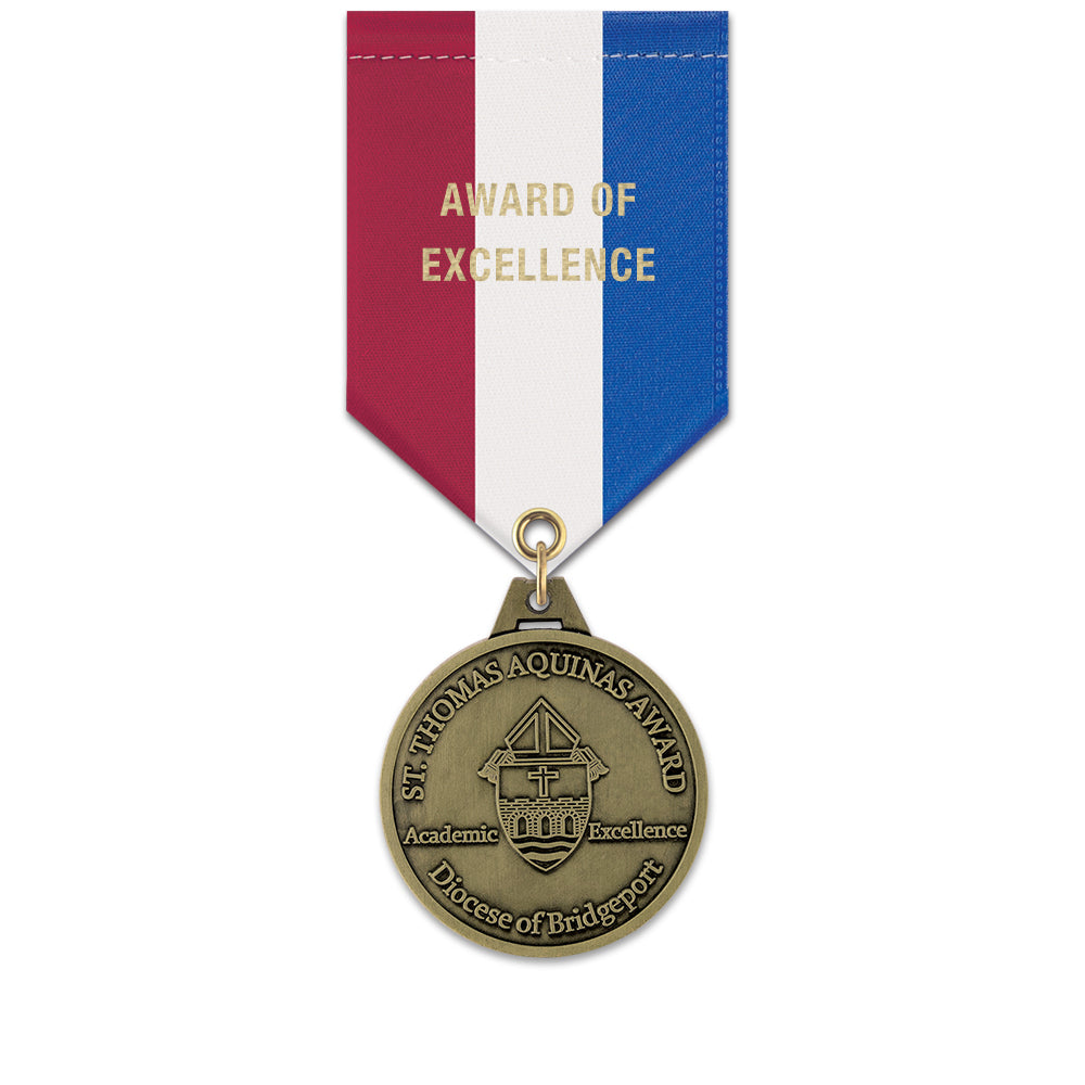 Custom HM Award Medal With Specialty Satin Drape Ribbon | Custom Awards ...