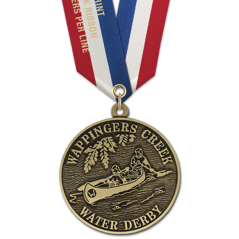 Custom HS Award Medal With Specialty Satin Neck Ribbon | Custom Awards ...