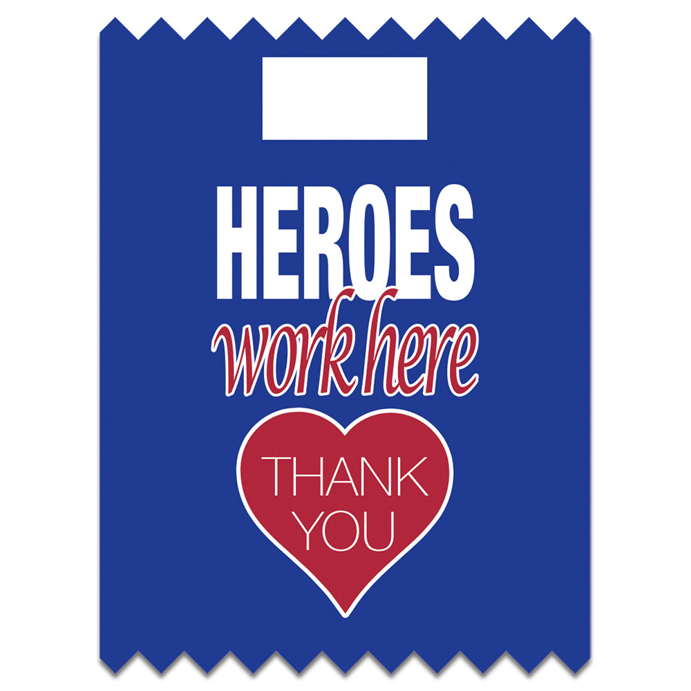 3" x 4" Multicolor Tape Top Ribbon | HBC