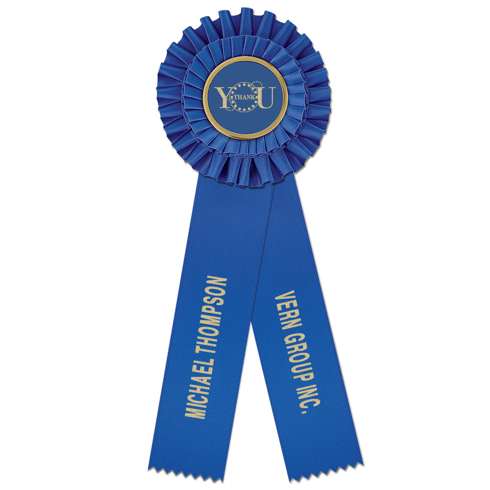 Luxury 2 Rosette Ribbons | Hodges Badge Company
