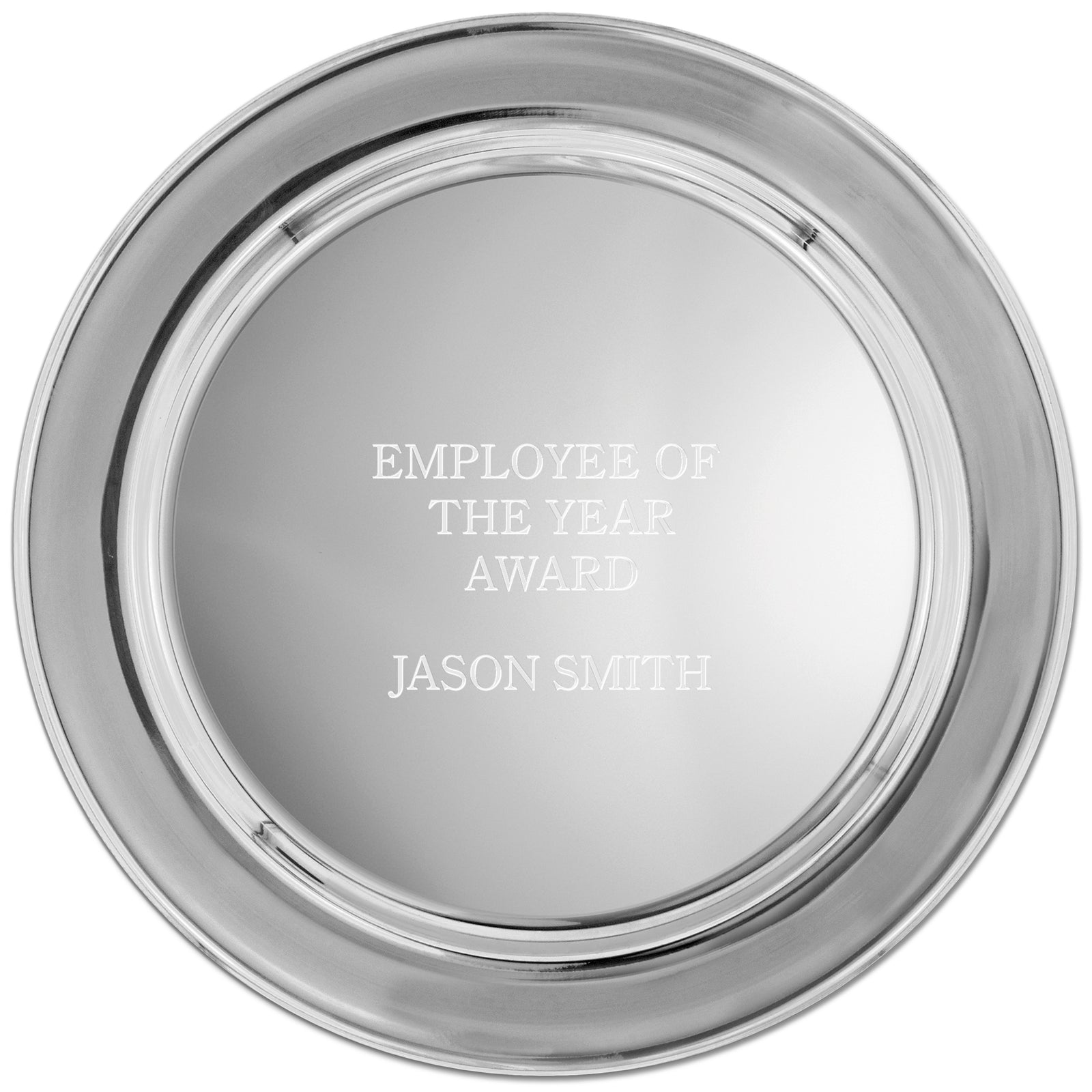 8-1/2" Pewter Image Award Tray | Hodges Badge Company