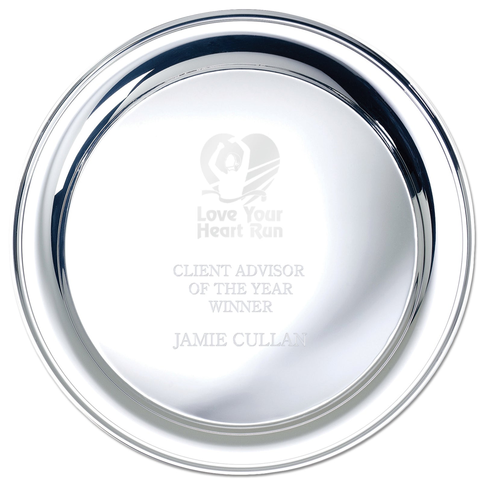 9" Sterling Silver Award Tray | Hodges Badge Company