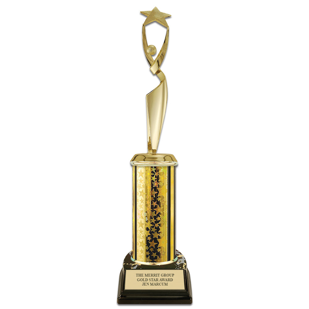 10" Black HS Award Trophy | Hodges Badge Company