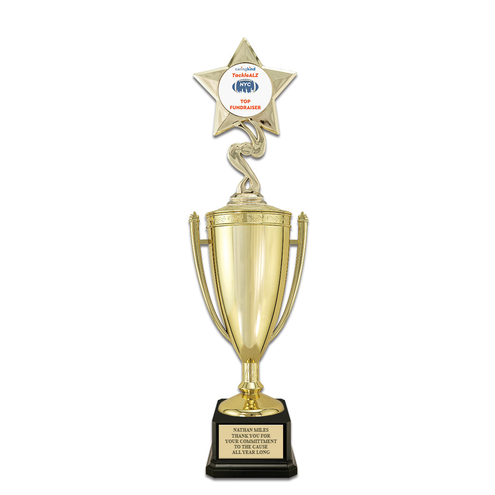 14" Custom Loving Cup Trophy With Insert Top | Hodges Badge Co.