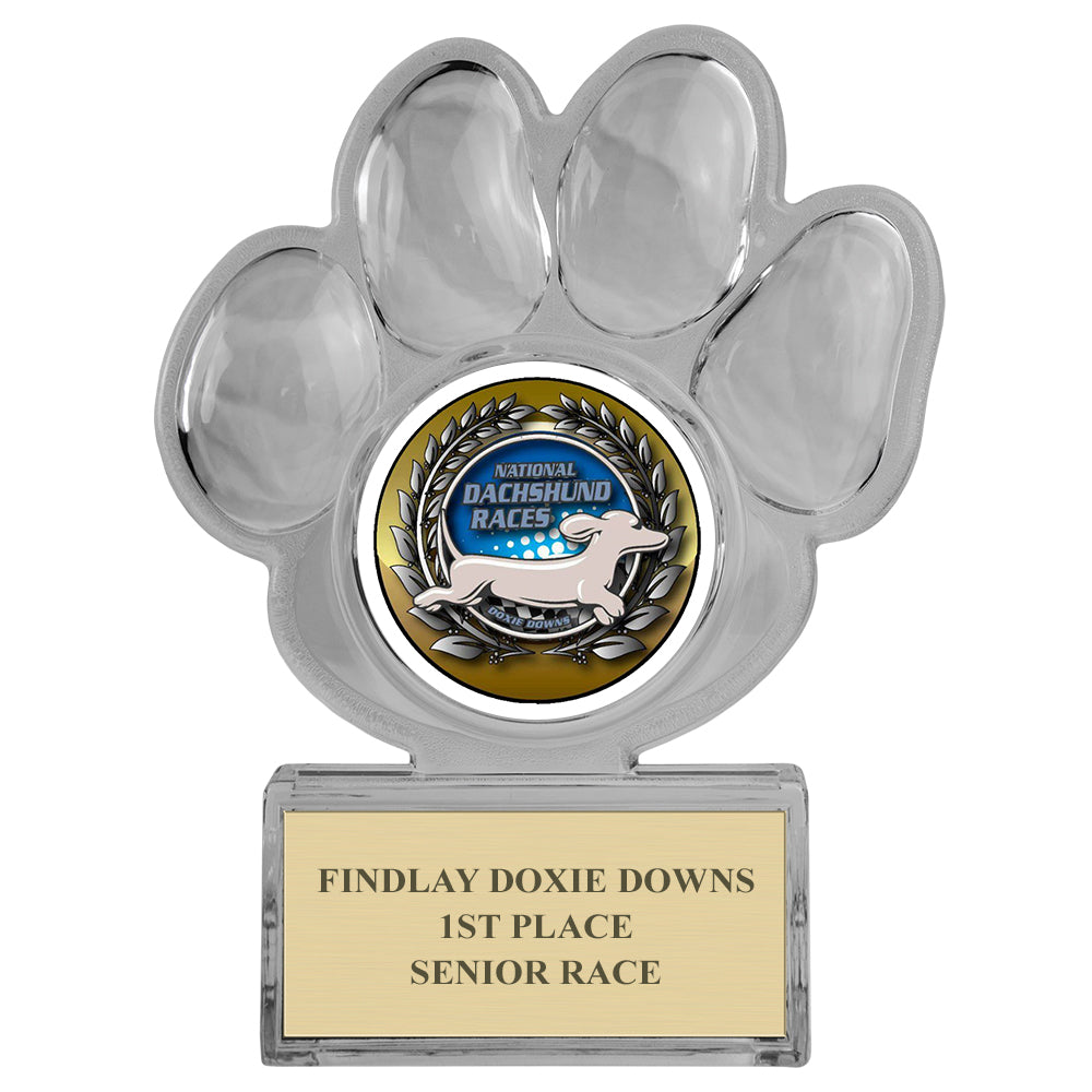 Paw Print Acrylic Award Trophy | Hodges Badge Company, Inc.