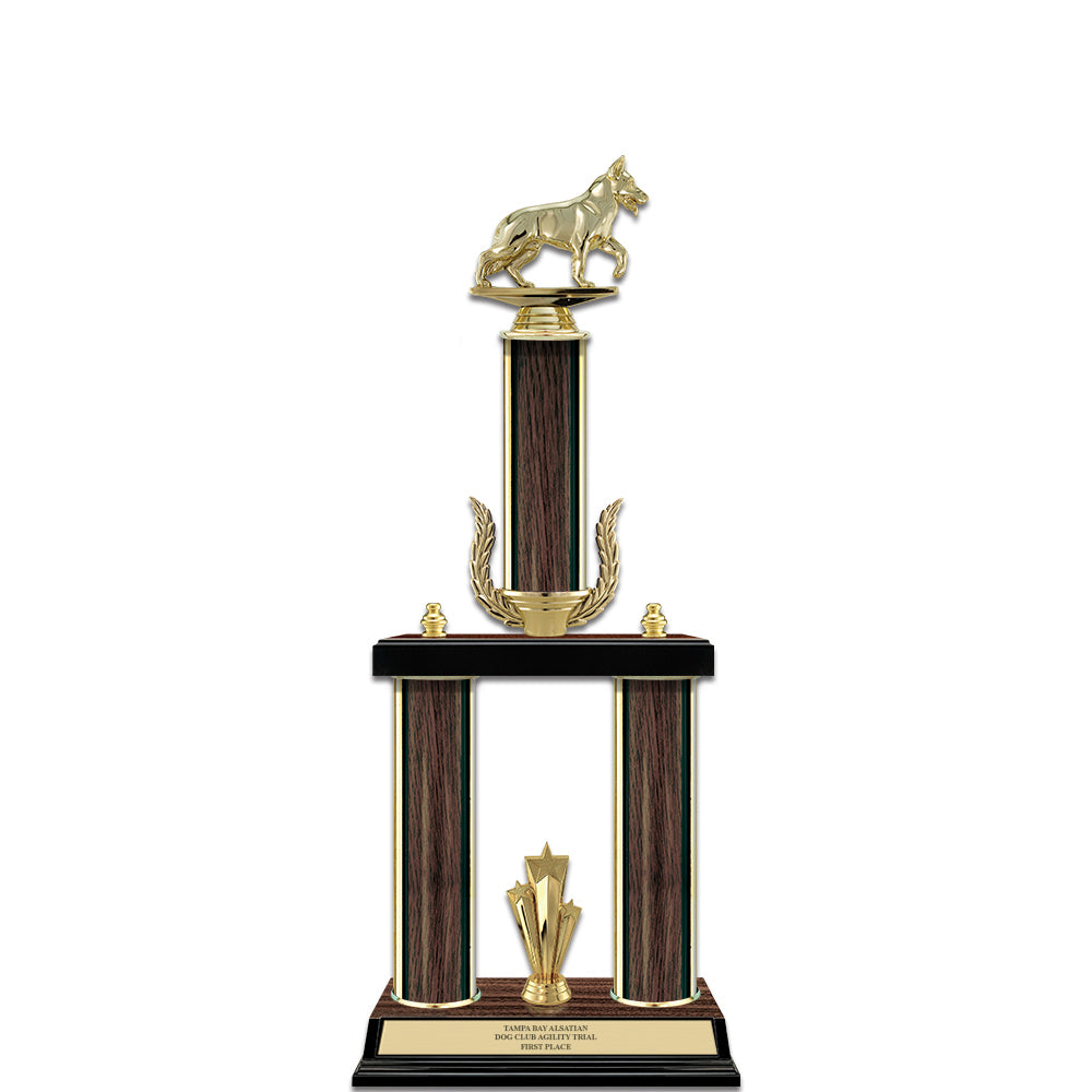20" Walnut Series Award Trophy | Equestrian Award Trophies