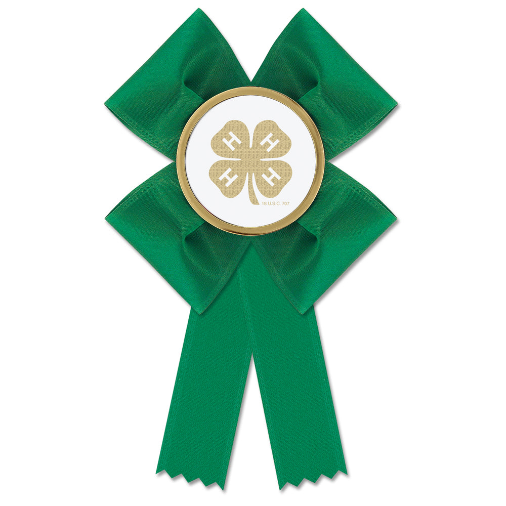 Stock Clover Rosette Award Ribbon | Hodges Badge Company, Inc