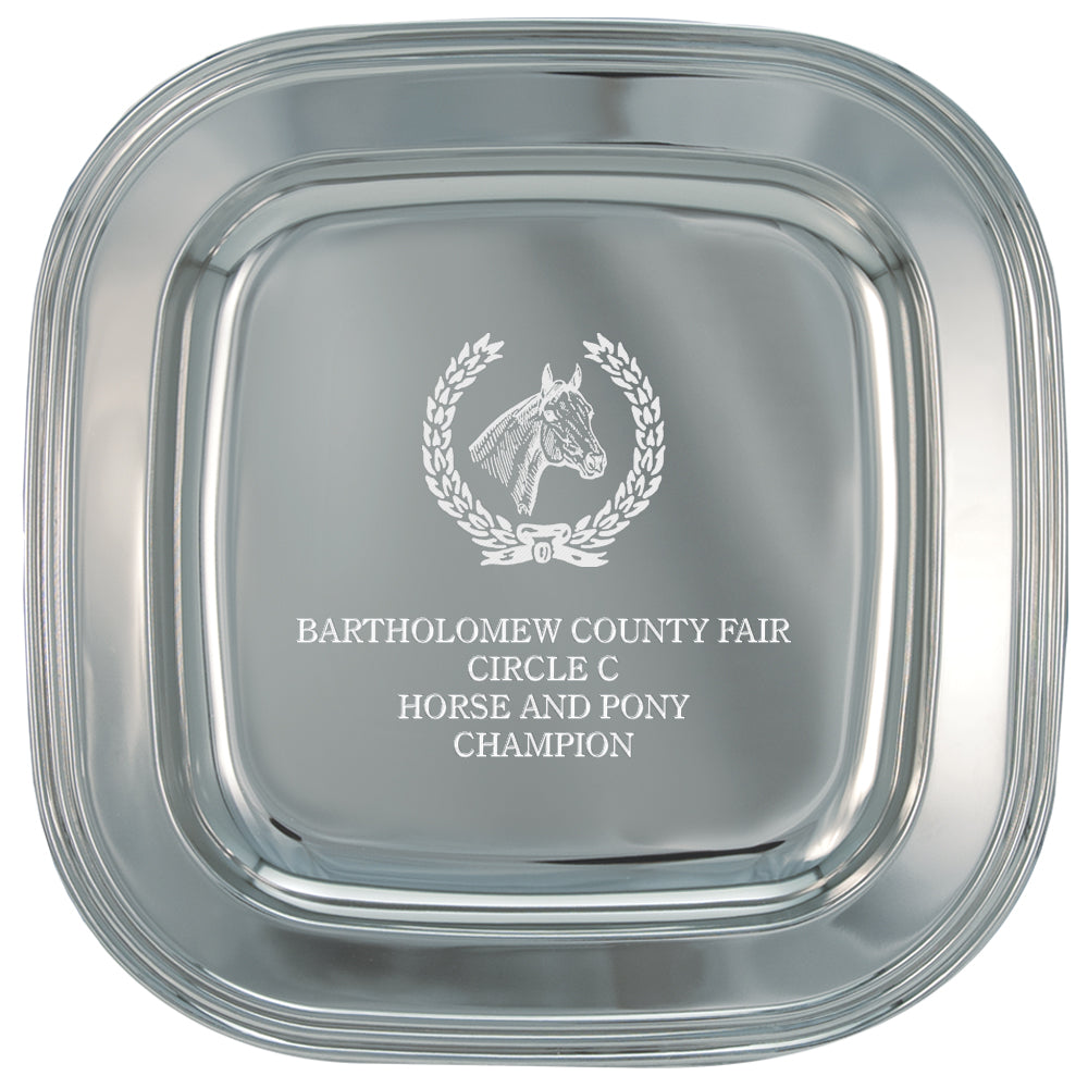 Square Award Tray | Silver Awards | Hodges Badge Company