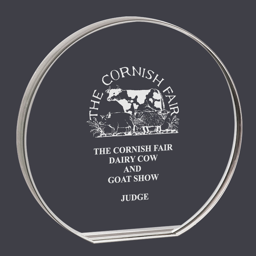 Round Acrylic Award-Engraved | Hodges Badge Company