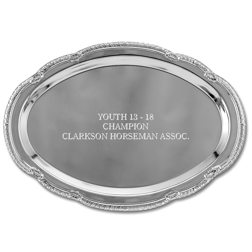 Silver Trays | Custom Engraved Silver Award Trays