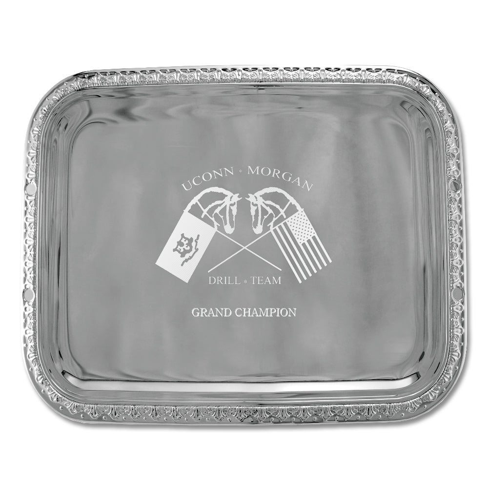 Beaded Rectangular Award Tray | Hodges Badge