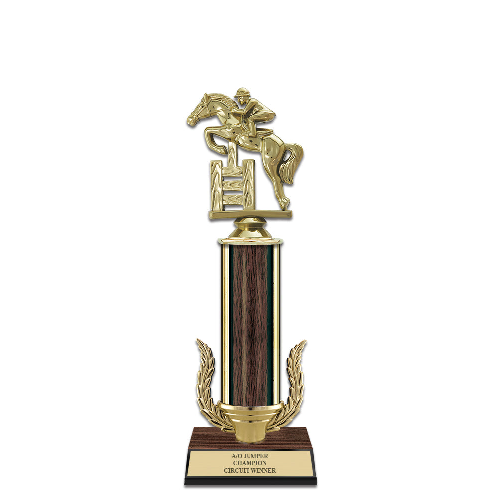 12" Walnut Series Award Trophy | Equestrian Award Trophies | Hodges