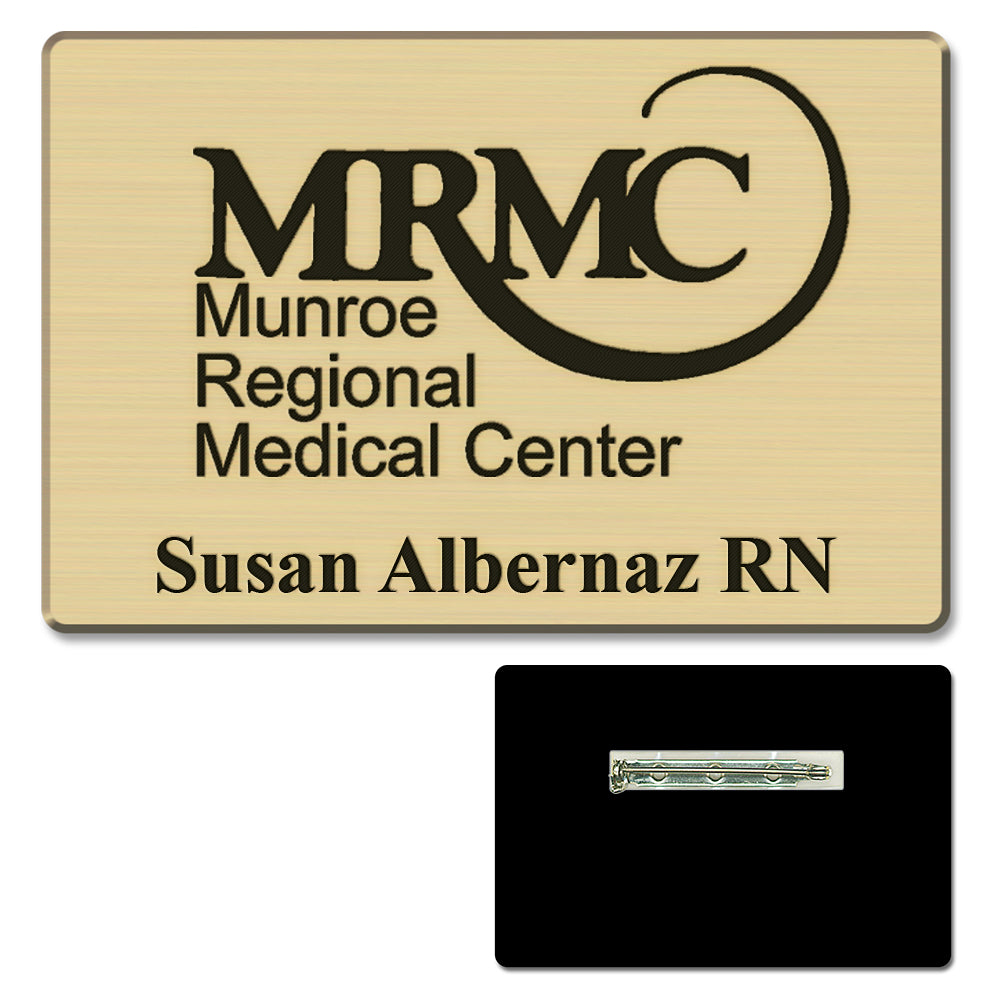 Gold Ultra Brass Badge w/ Pin | Hodges Badge Company, Inc.