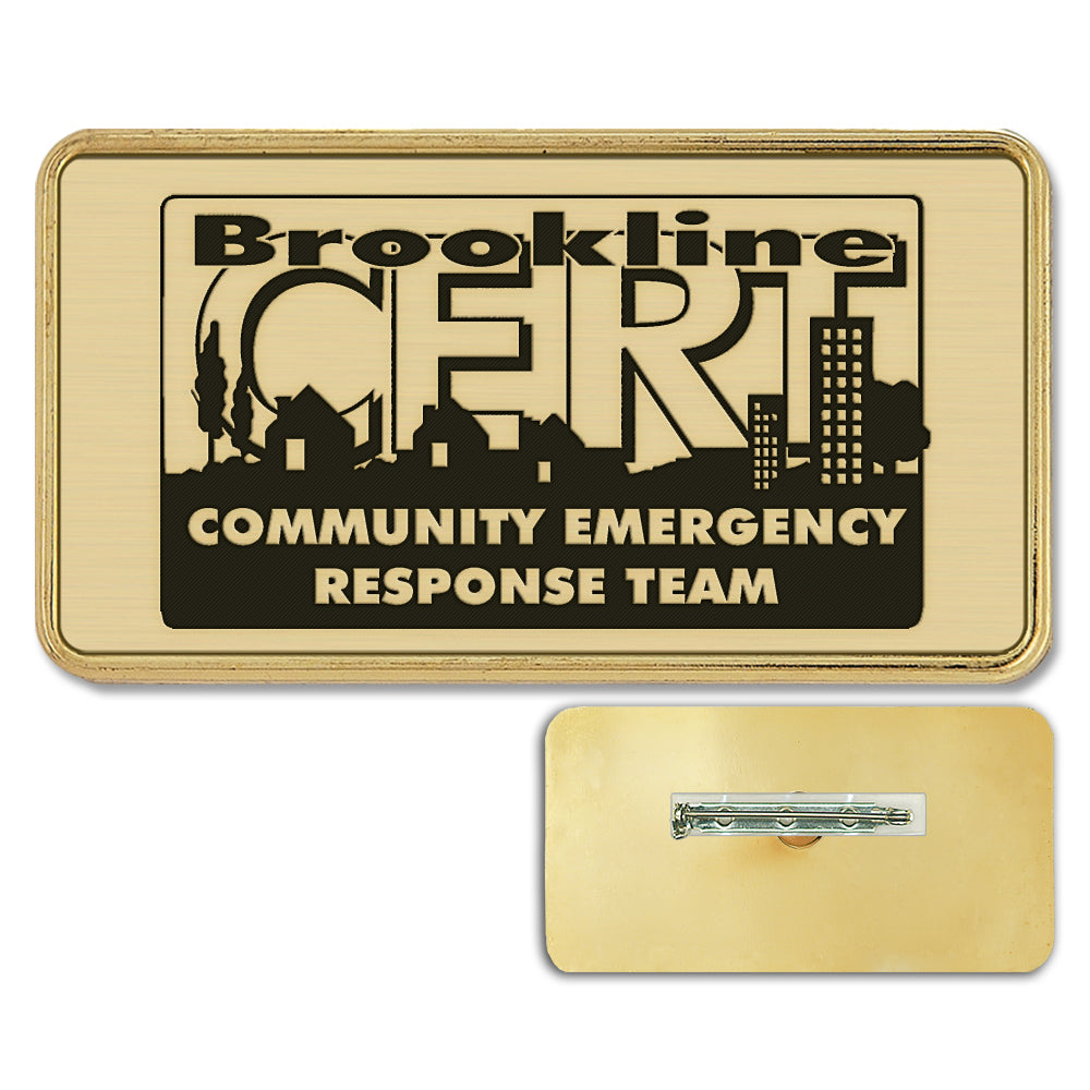 Plastic Frame Badge w/ Pin | Hodges Badge Company, Inc.