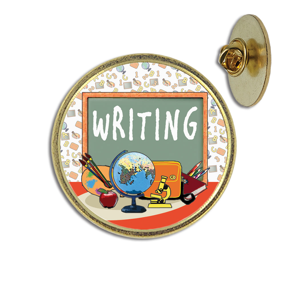 Writing Lapel Pin | Hodges Badge Company