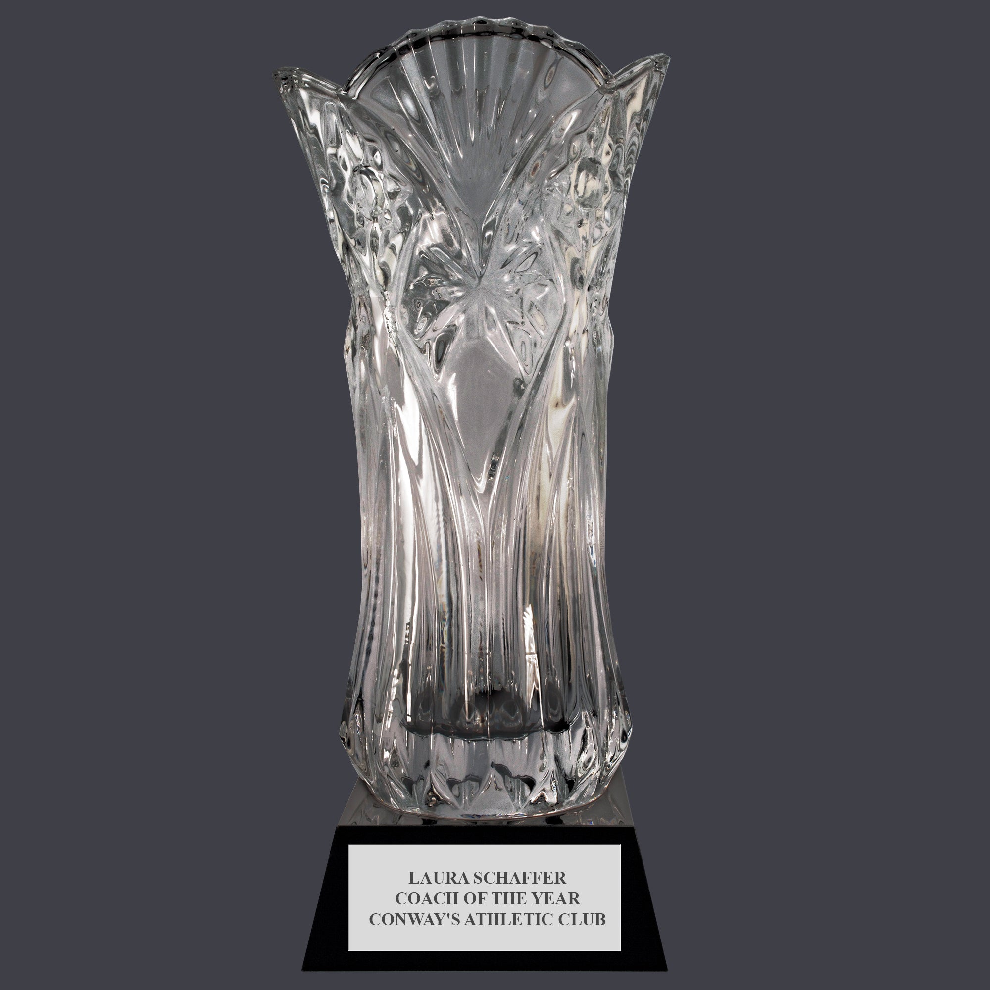 Optical Crystal Vase | Hodges Badge Company