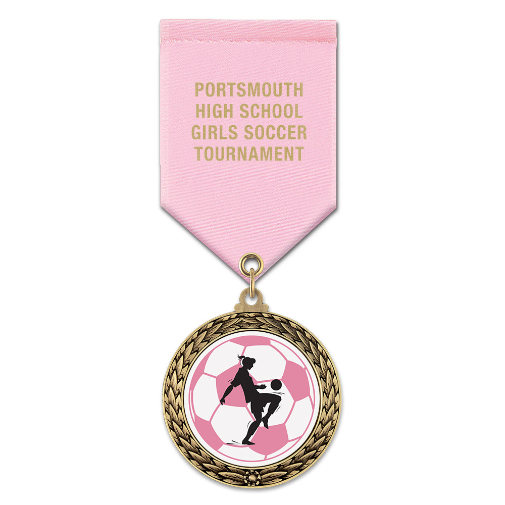 LFL Award Medal w/ Satin Drape | Hodges Badge Company