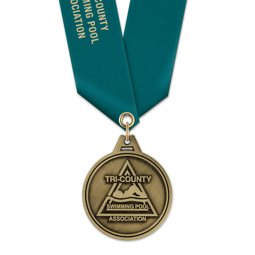 HL Award Medal w/ Satin Neck Ribbon | Hodges Badge Company