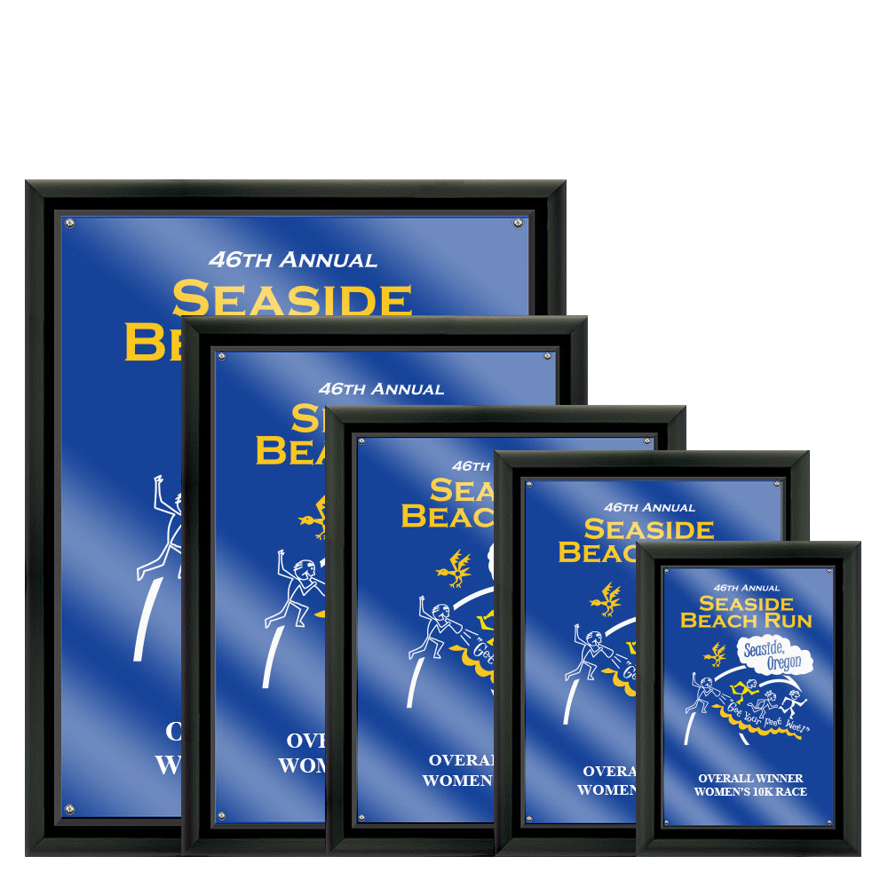 Full Color Award Plaque - Black w/ Acrylic Overlay | Hodges