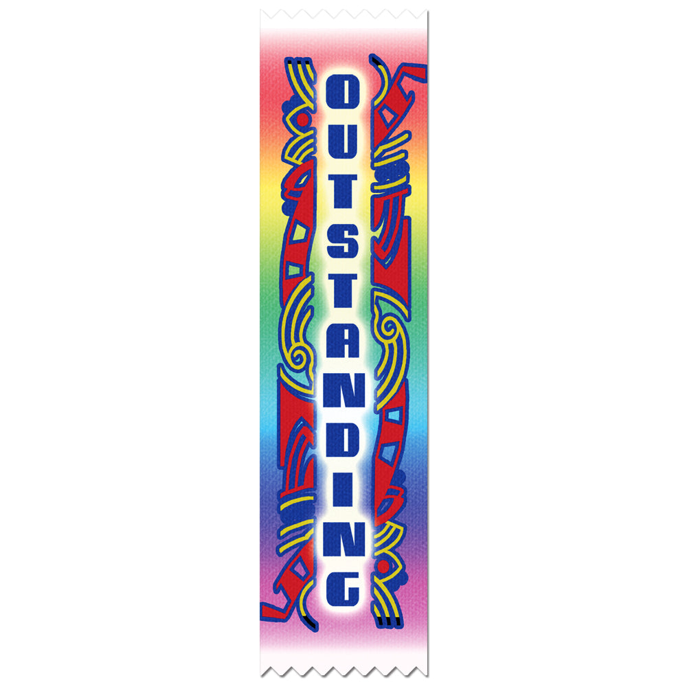 Outstanding Award Ribbon | Award Ribbons | Hodges Badge Company