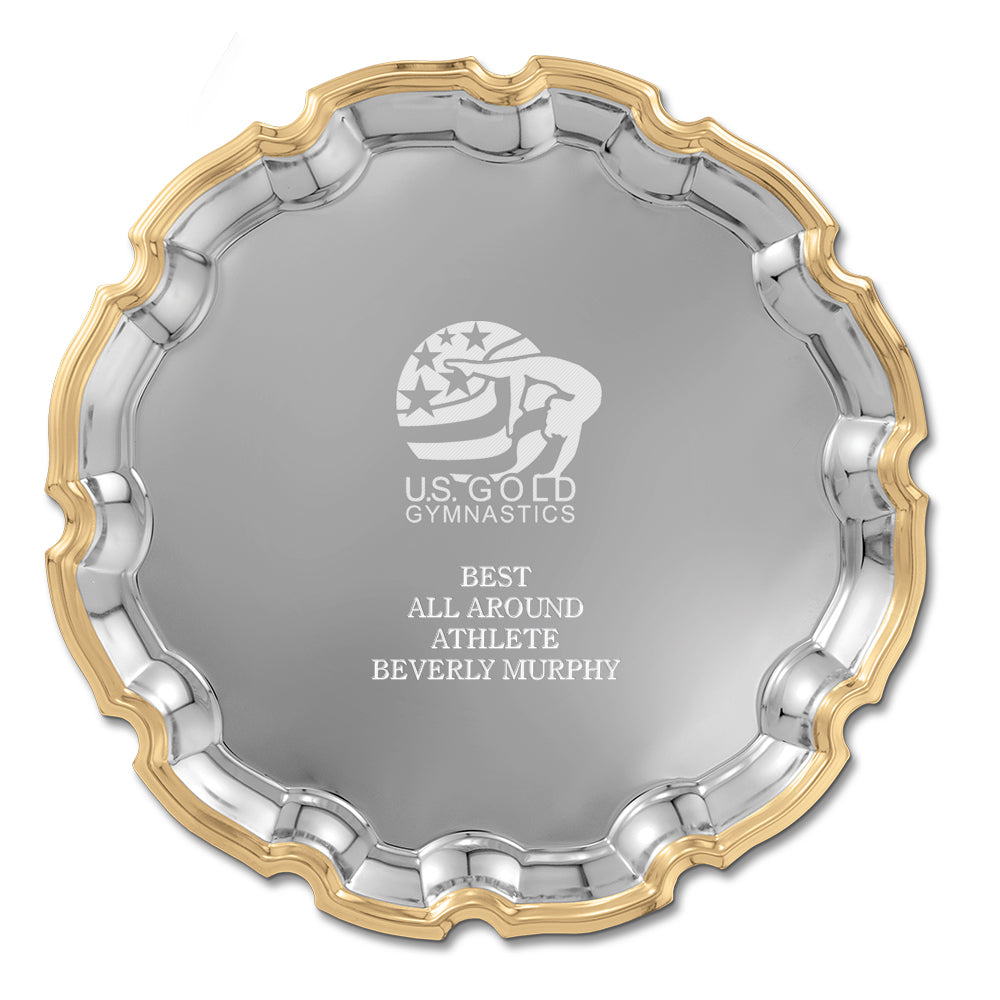 Chippendale Tray w/ Gold Border | Hodges Badge Company